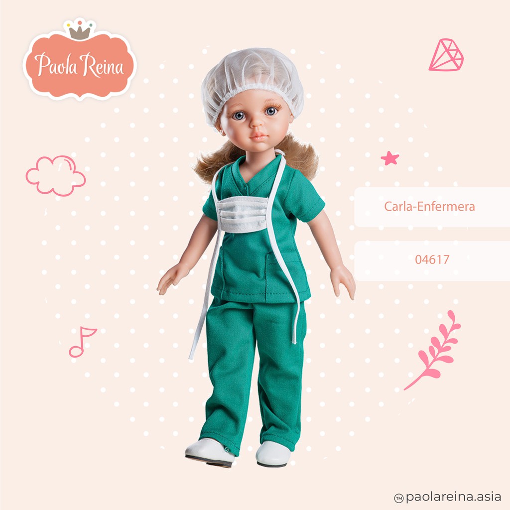 Jual BEYBA Paola Reina Indonesia Carla Enfermera Dolls 32 cm Original ...