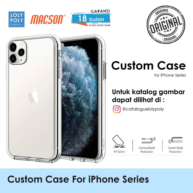 Jual LOLYPOLY Custom Case for iP Series Slim Premium Quality | Shopee ...