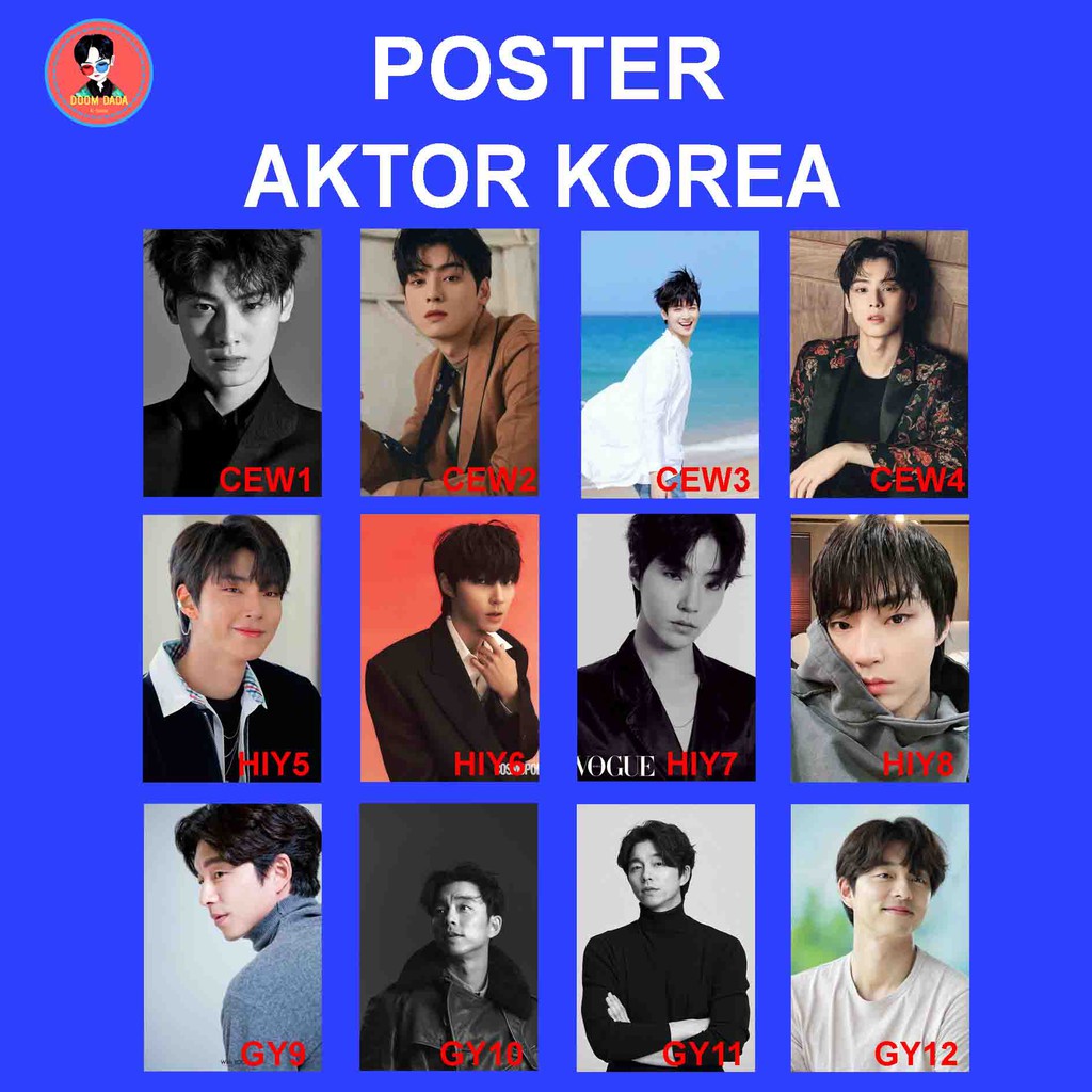 Jual Poster CHA EUN WOO / Poster GONG YOO / Poster Hwang In Youp Hwang ...