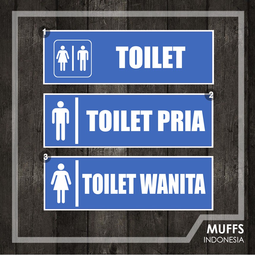 Jual STIKER STICKER TEMPEL WC TOILET WANITA PRIA STIKER PEMBERITAHUAN ...