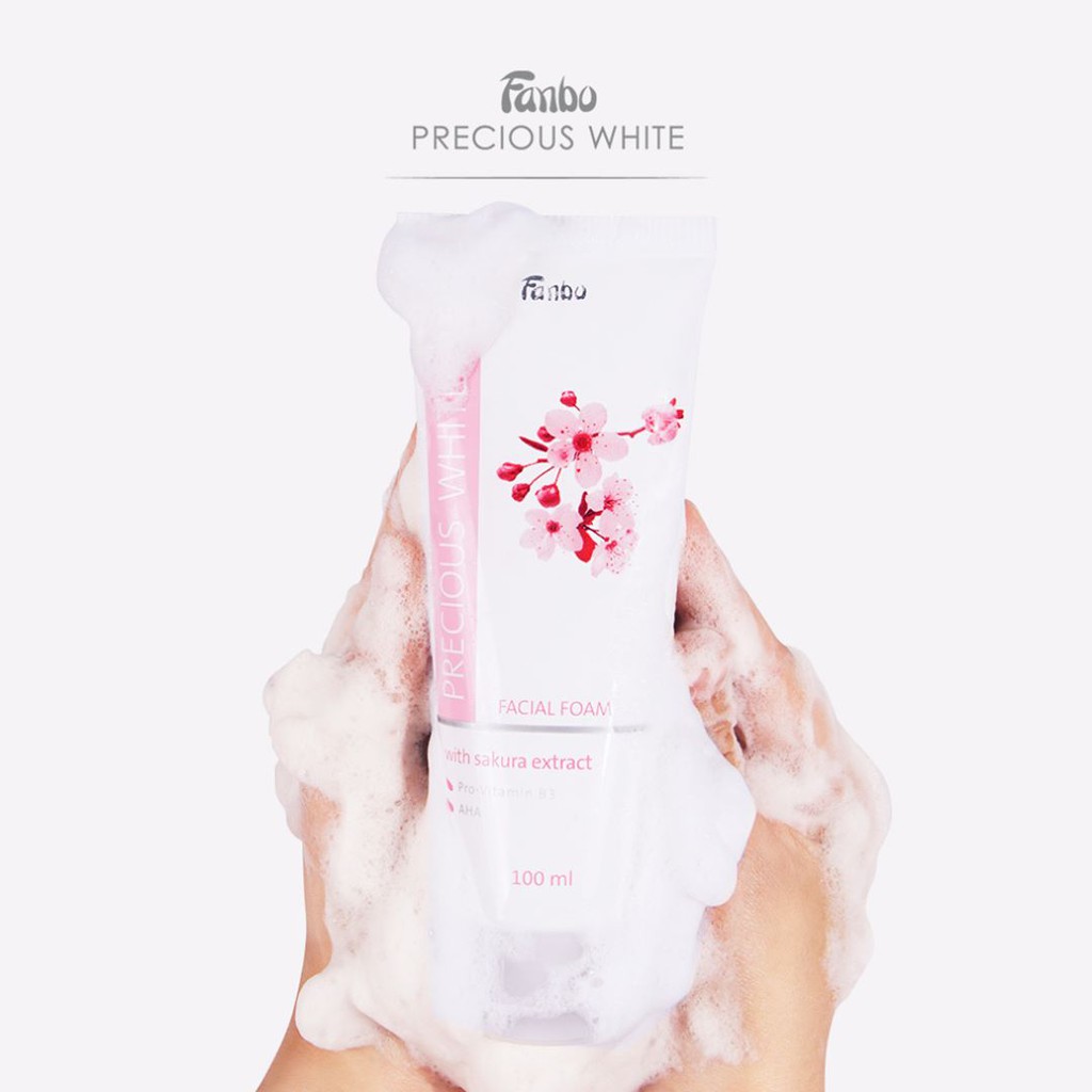 Jual Fanbo Precious White Facial Foam 100ml | Shopee Indonesia