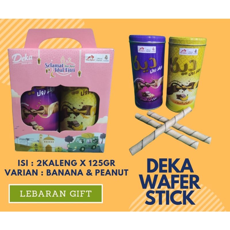 Jual WAFER DEKA ROLL KALENG ISI 2 PAKET LEBARAN | Shopee Indonesia