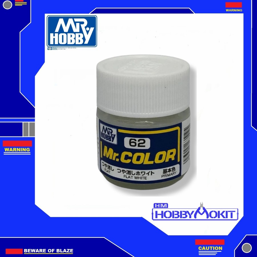 Jual C62 FLAT WHITE - MR HOBBY GSI CREOS - MR COLOR | Shopee Indonesia