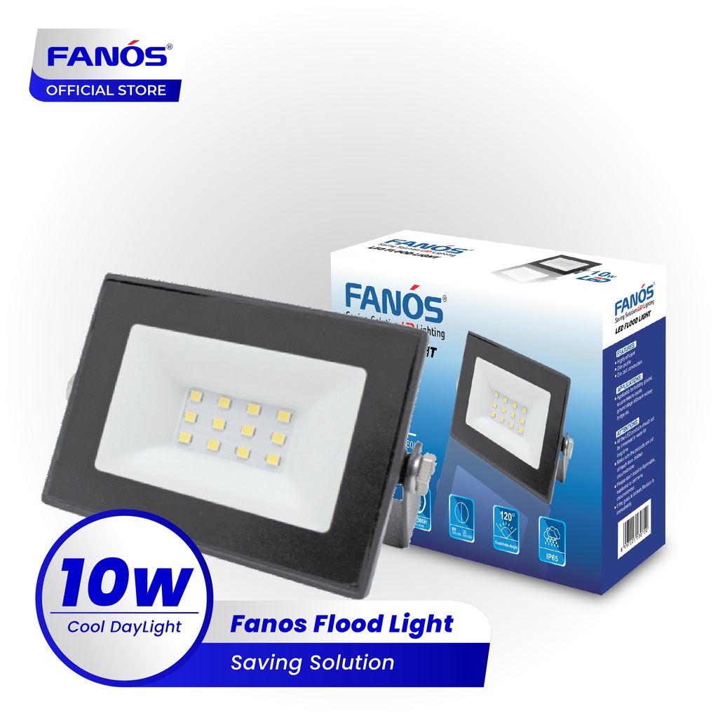 Jual FANOS Flood Light Lampu Sorot/Tembak Led 10 W - Cool DayLight | Shopee Indonesia