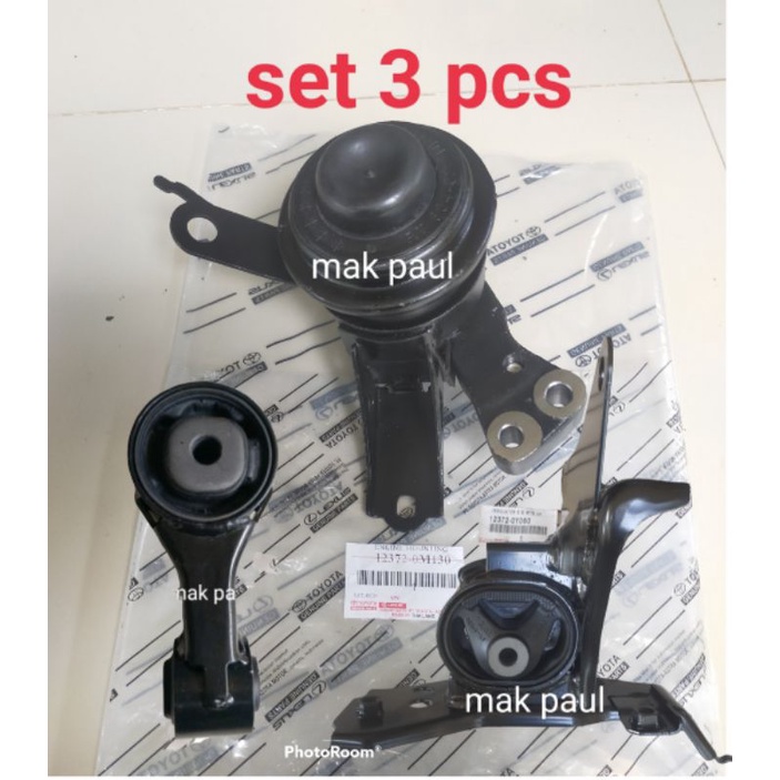 Jual engine mounting set 3pcs manual ALL NEW VIOS gen3 new YARIS 2013 ...