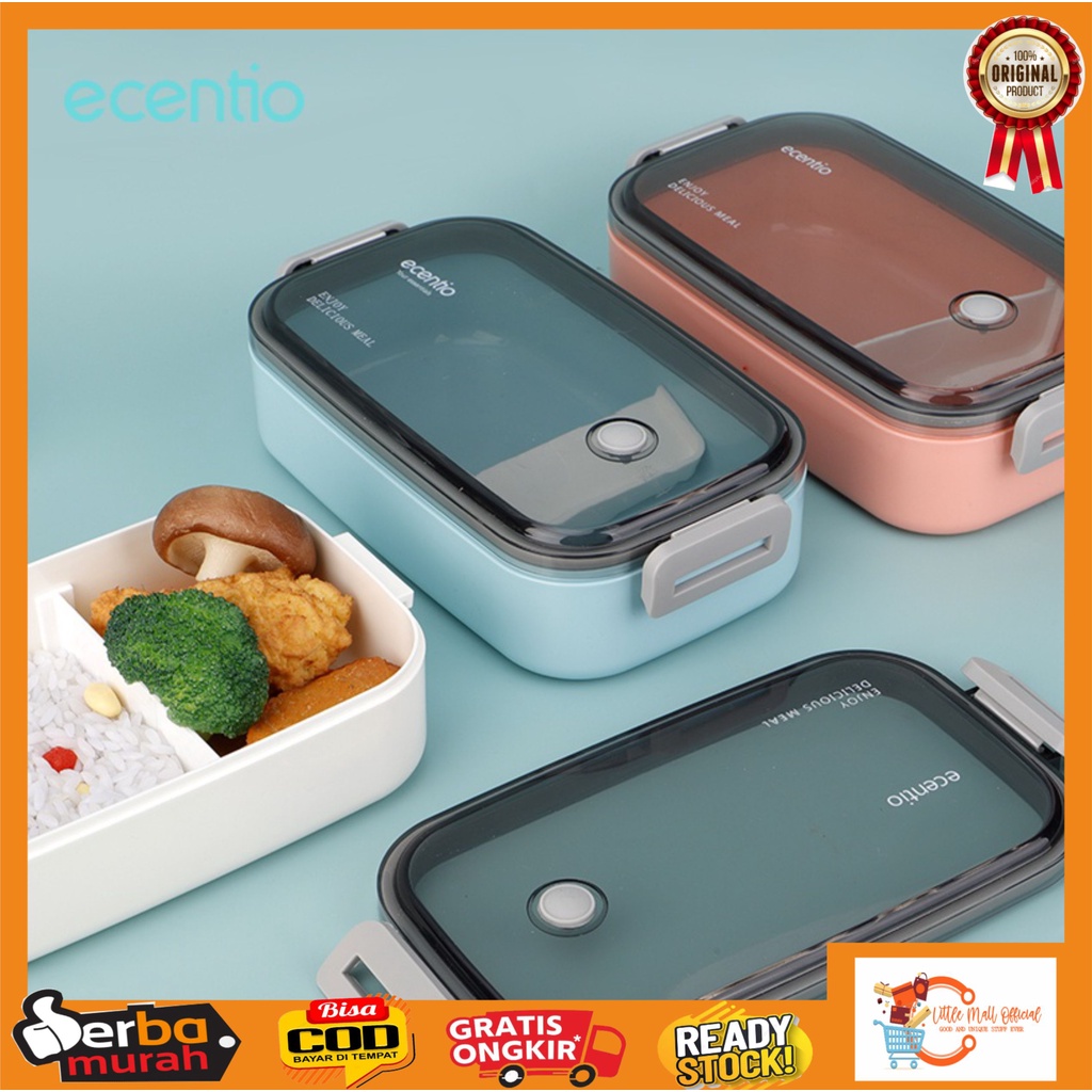 Jual LUNCH BOX ECENCIO ORIGINAL 800 ML DAN 1600 ML PREMIUM QUALITY ...