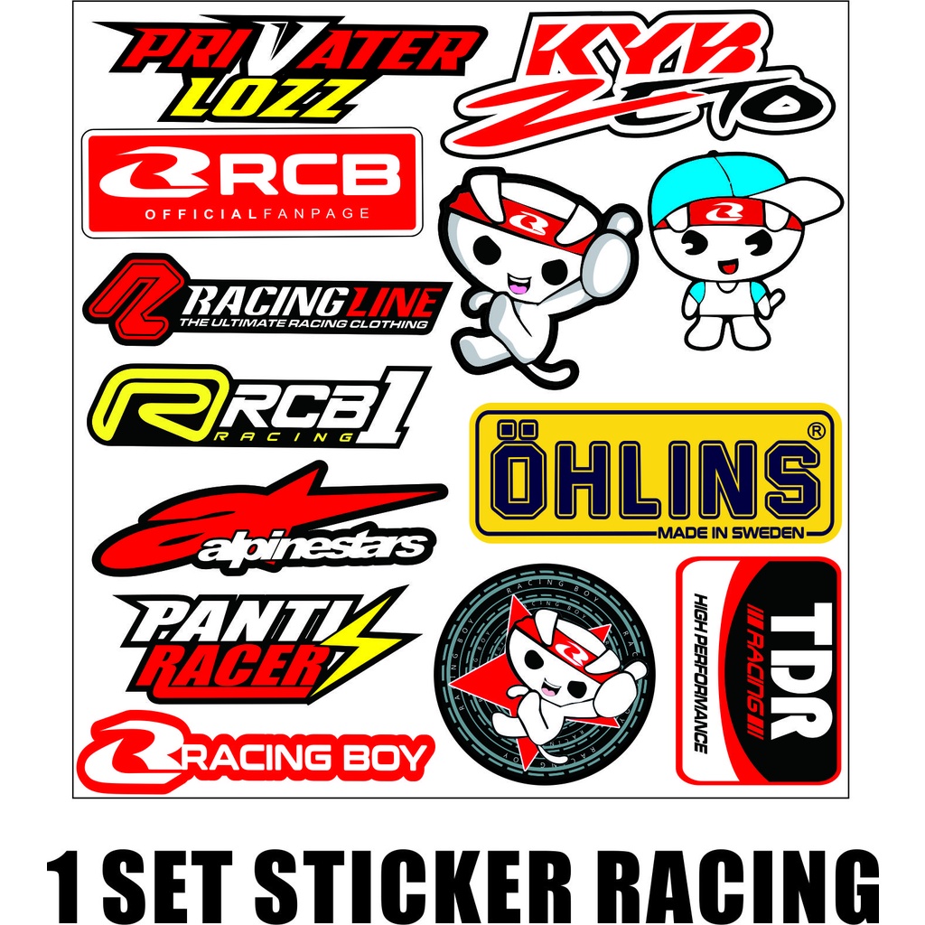 Jual STICKER PAKETAN VARIASI RACING KEREN | Shopee Indonesia