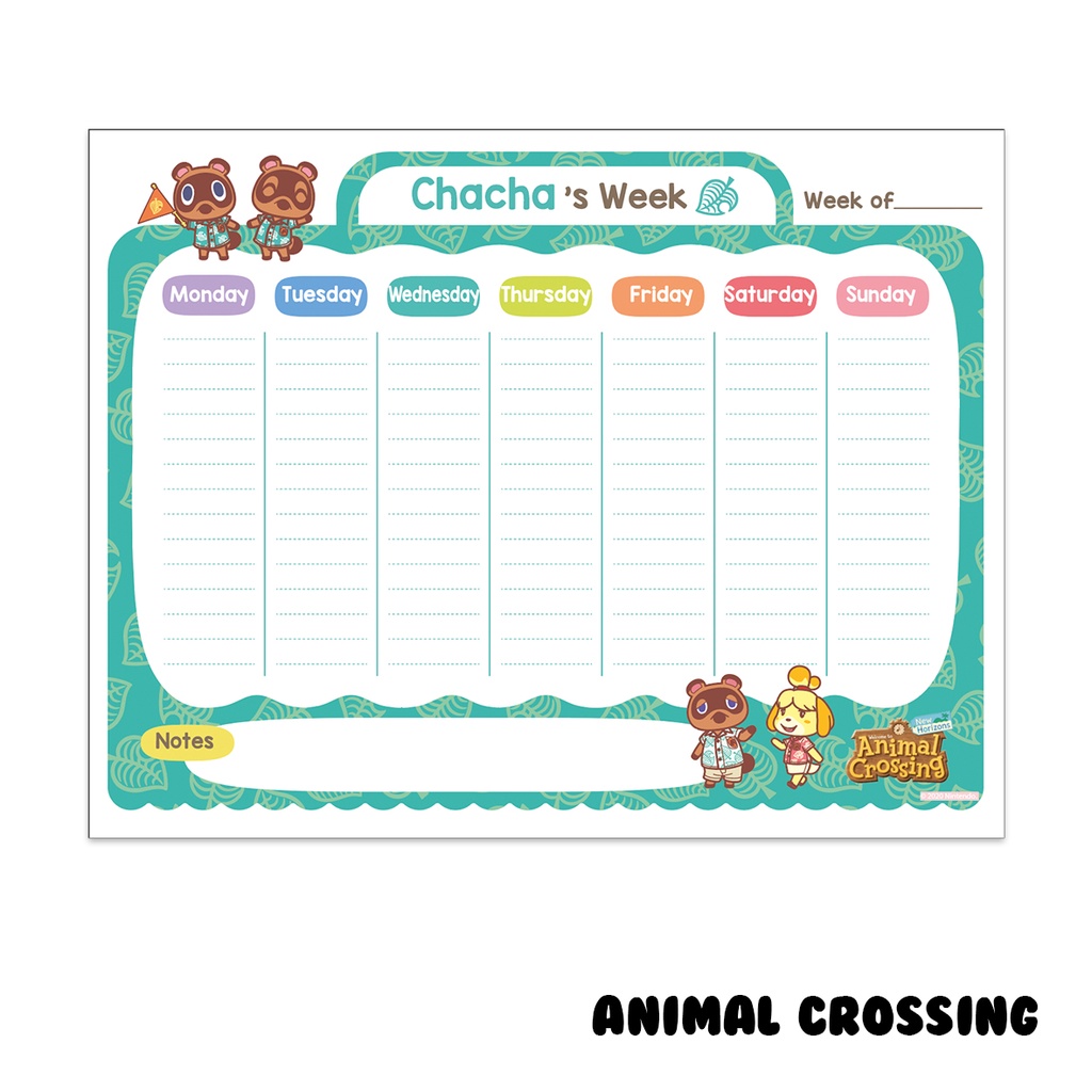Jual Stitch Weekly Planner Jadwal Sekolah papan tulis custom souvenir ...