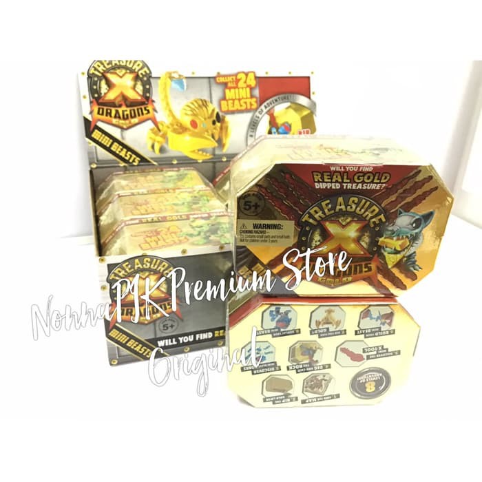 Jual ORIGINAL Treasure X Dragons Gold Mini Beast Pack - Hot Toys 2019 ...