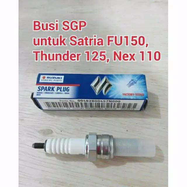 Jual BUSI SUZUKI SATRIA FU150 THUNDER 125 NEX 110 ORI SGP | Shopee ...