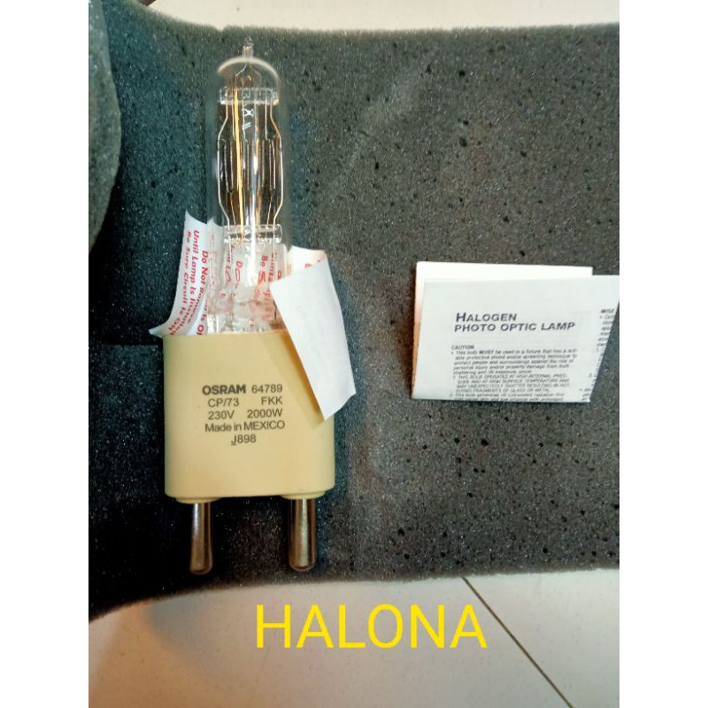 Jual Lampu Halogen Osram CP73 230V 2000W 64789 G38 Display Optic Lamp ...