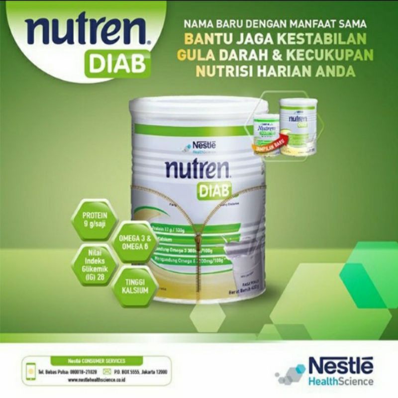 Jual Nutren Diab 400 gr (ed November 2026) | Shopee Indonesia