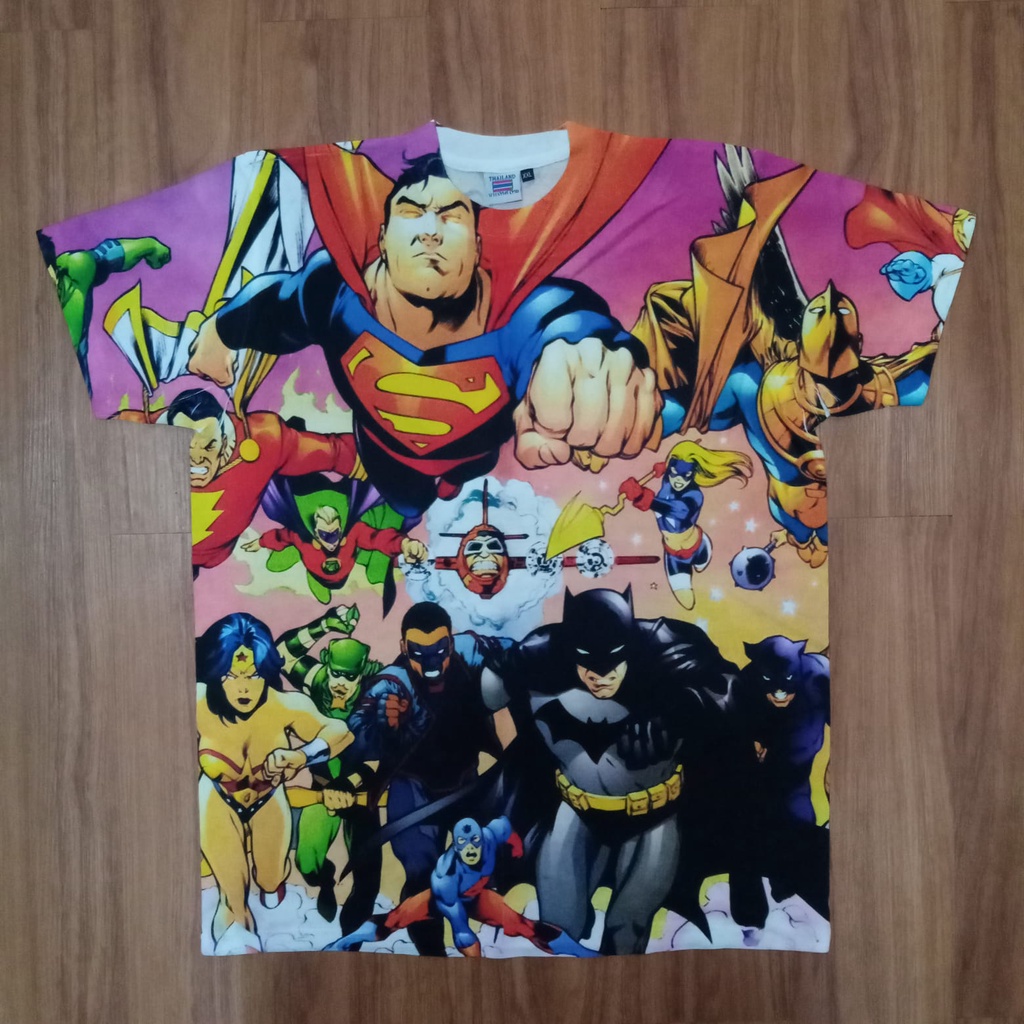 Jual KAOS JUSTICE LEAGUE AOP 04 DC, BOOTLEG TAG THAILAND, AOP, ALL OF ...