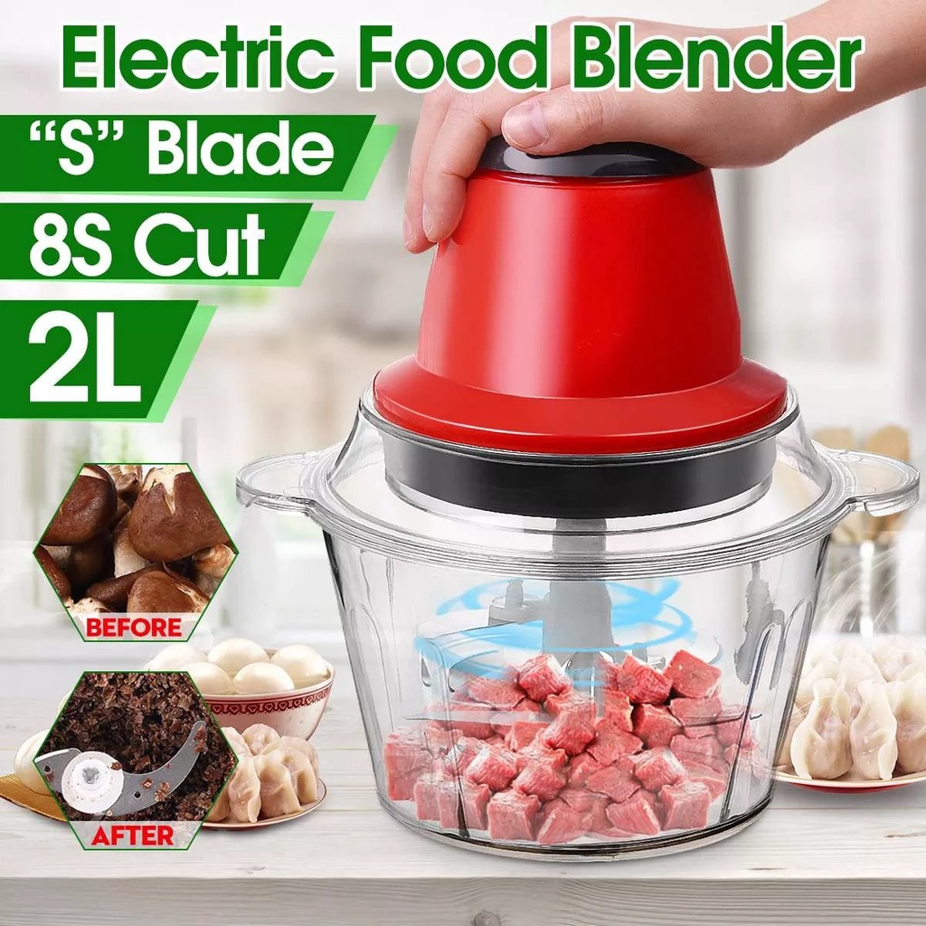 Jual MEAT BLENDER ELEKTRIK STAINLESS / BLENDER KAPSUL SERBAGUNA 2LITER ...
