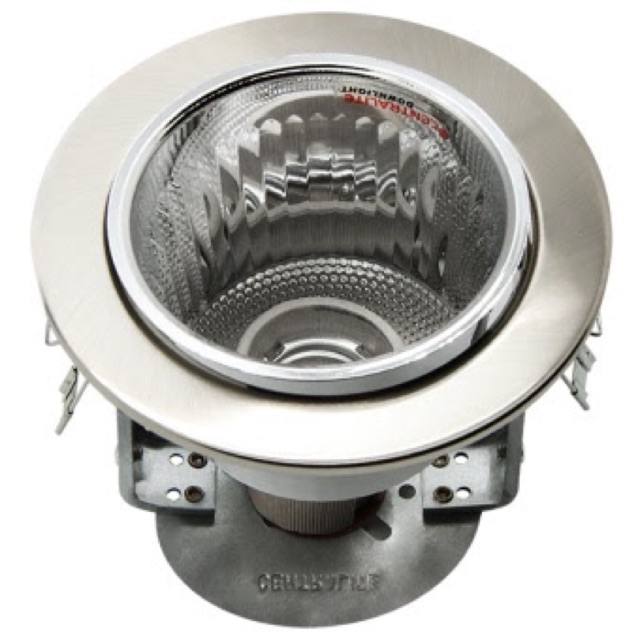Jual Downlight Fitting 4” Silver / Nickel | Shopee Indonesia