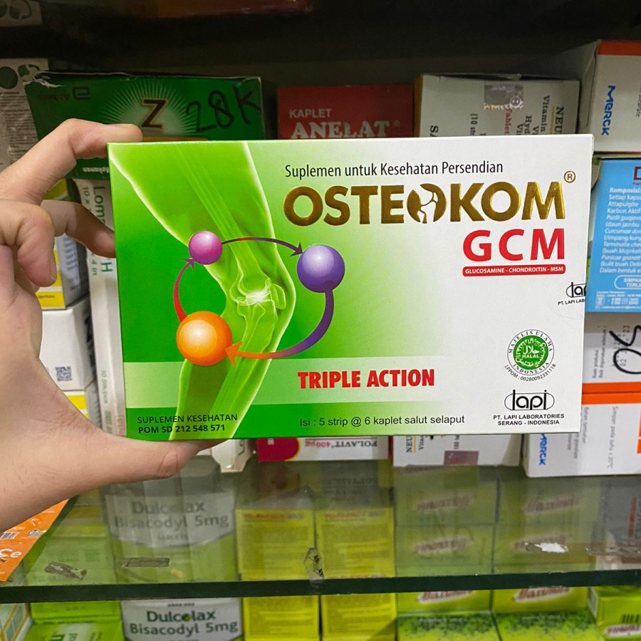 Jual Osteokom GCM Box isi 5 Strip @ 6 Kaplet | Shopee Indonesia