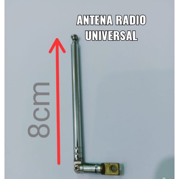 Jual ANTENA RADIO STICK AM/FM PANJANG 24,5CM STAINLESS ( KUALITAS BAGUS ...