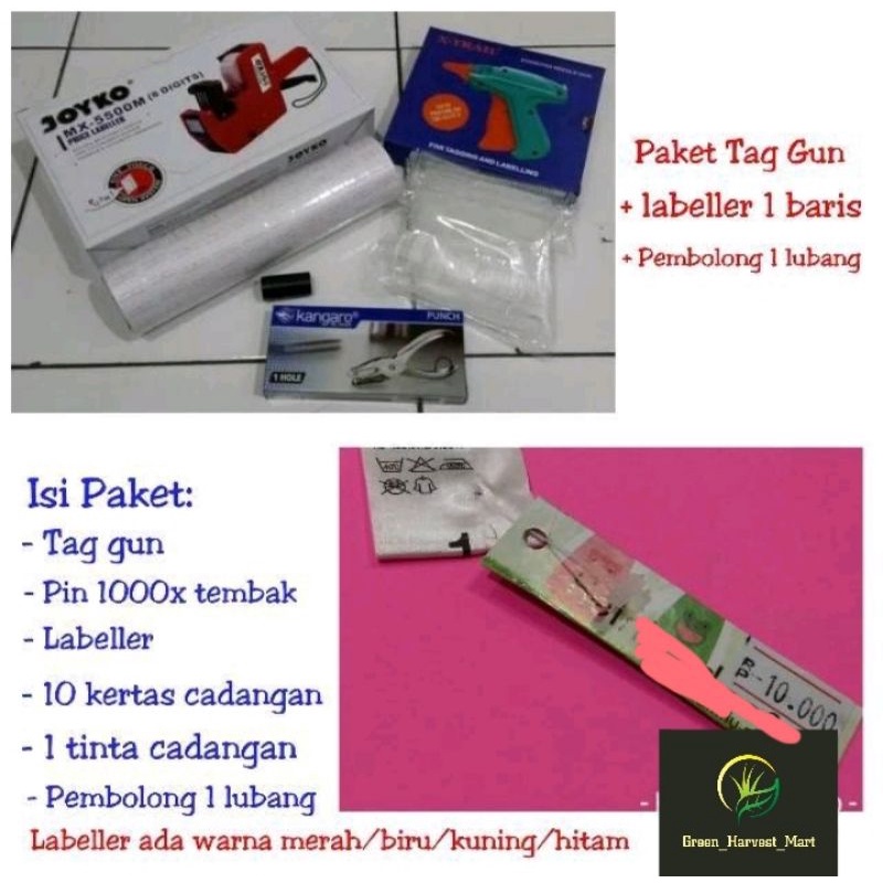 Jual PAKET ALAT CETAK LABEL HARGA PRICE LABELLER KERTAS + TINTA ISI ...