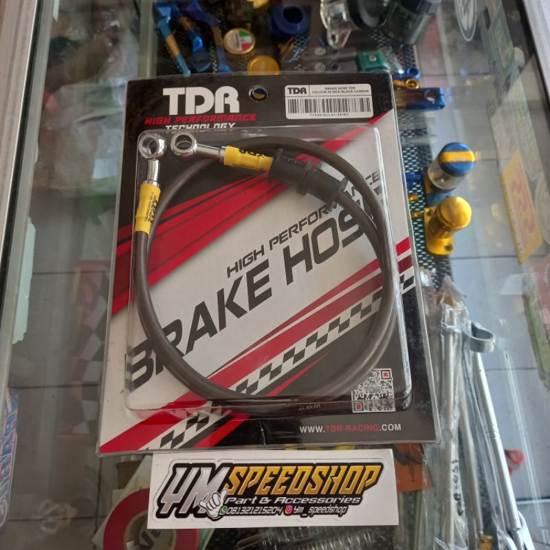 Jual Selang rem TDR racing black karbon 35inch ukuran 92cm universall ...