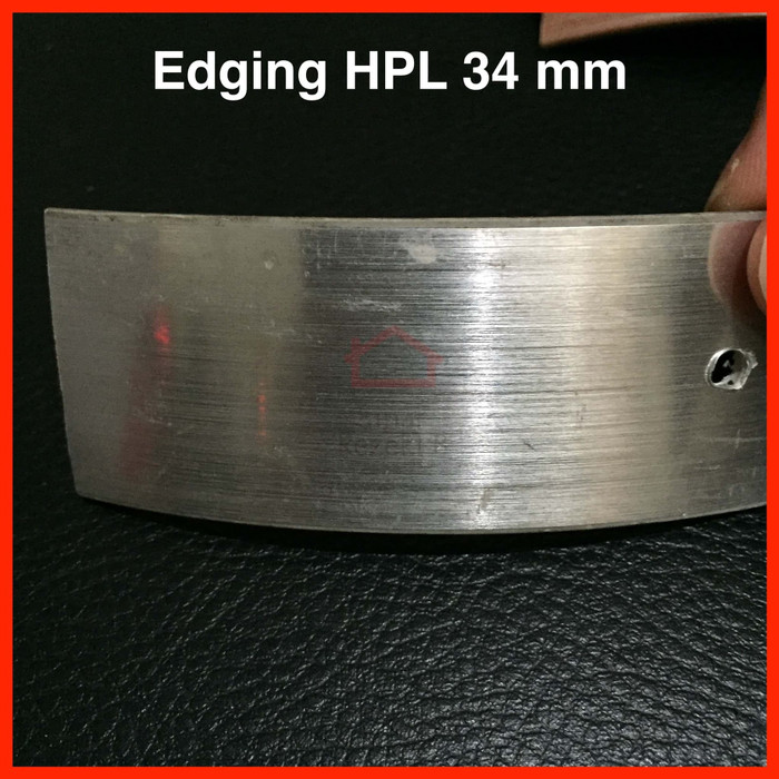 Jual Edging HPL 188.05 / 34 mm Silver Hairline Kulit Jeruk Solid taco ...