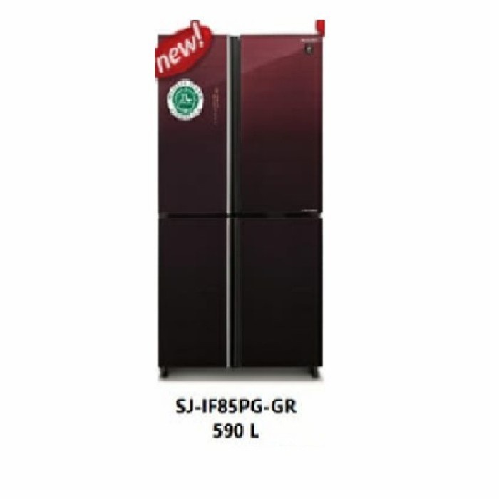 Jual SHARP KULKAS 4 PINTU SJ-IF85PG-GR 590L | Shopee Indonesia