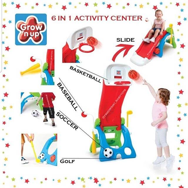 Jual Grow n Up – Qwikflip 6 in 1 Slide & Sport Activity Center | Shopee ...