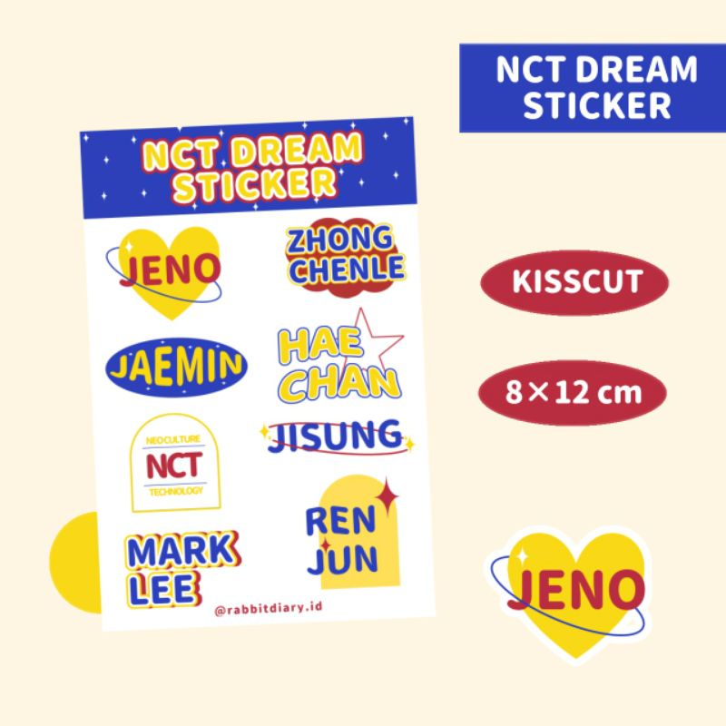 Jual NCT DREAM MEMBER STICKER | Shopee Indonesia
