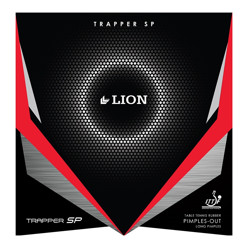 Jual Lion Trapper SP Karet Bet Tenis Meja Bintik Panjang Goyang ITTF ...