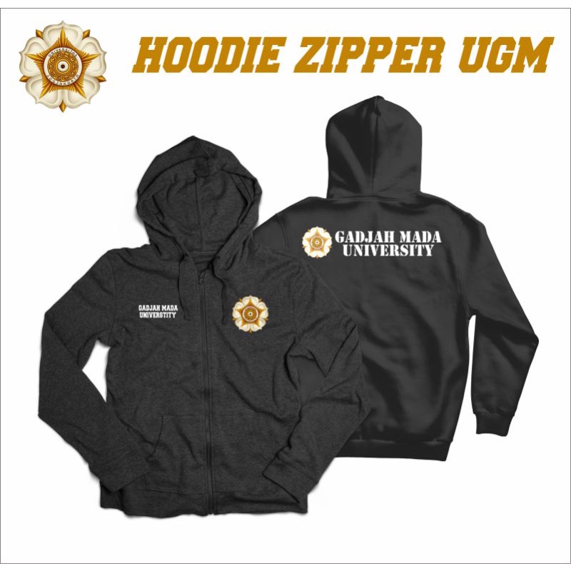 Jual Jaket Zipper UGM Hoodie Universitas Gadjah Mada New Edition ...