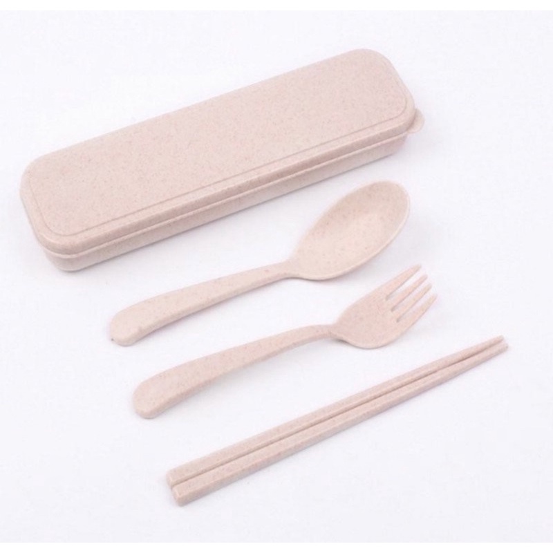 Jual SENDOK JERAMI Set L4 Sumpit Garpu Alat makan Dapur Souvenir Warna ...