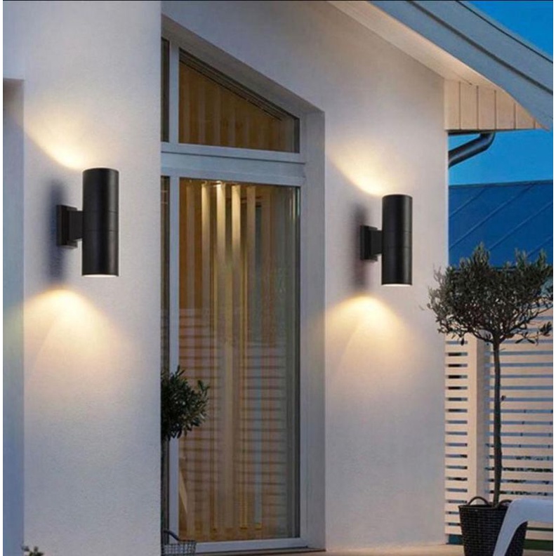 Jual Lampu dinding minimalis outdoor/lampu dinding sorot atas bawah ...