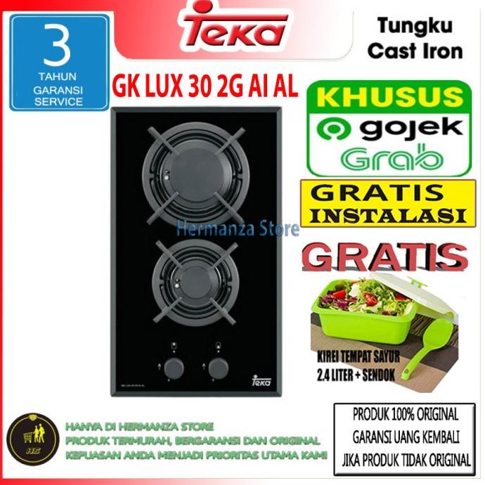 Jual Teka Built In Hob Kompor Gas Tanam 2 Tungku Gk Lux 30 2G Ai Al ...