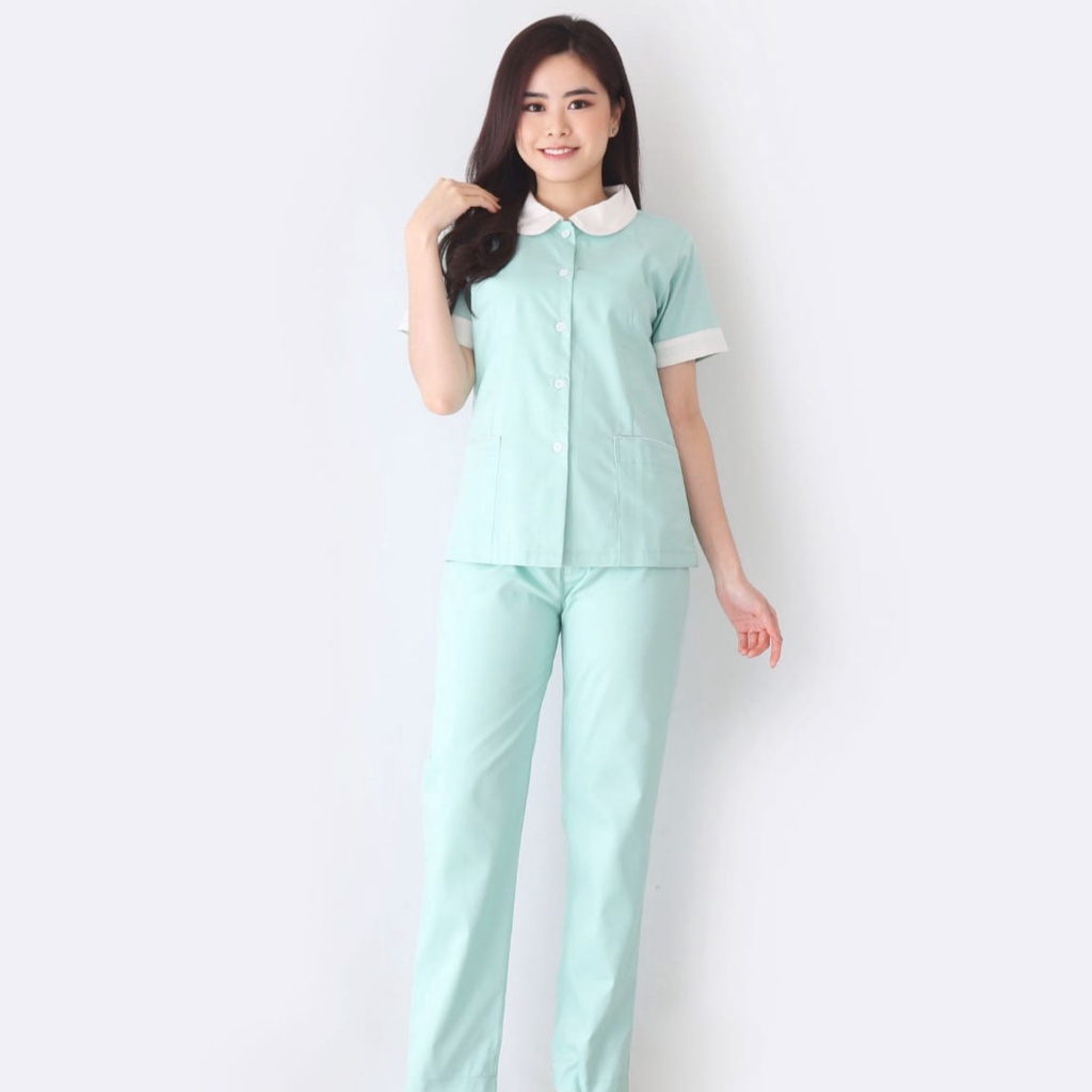 Jual [Renne] Baju Seragam Suster Tiffany Short Sleeve / Baju Baby ...