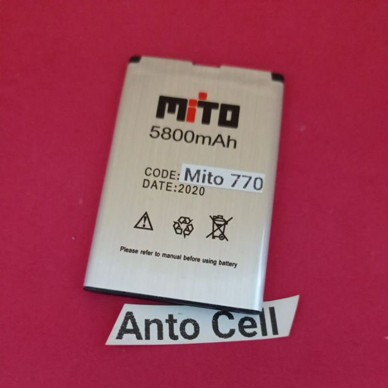 Jual Baterai batre Mito Mega 2 Mega 3 Mito 770 battery hp | Shopee ...