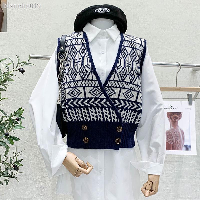 Jual Retro Vest Rompi V-neck | Shopee Indonesia