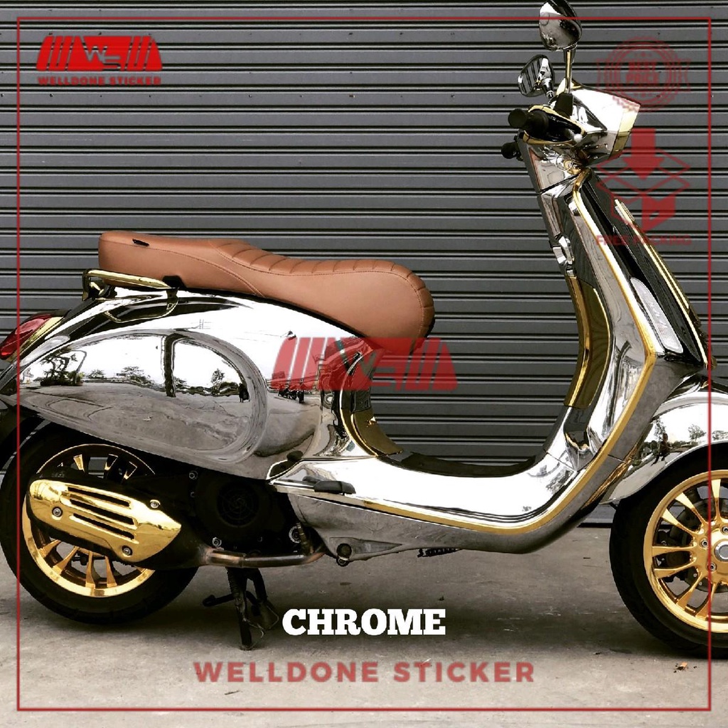Jual Stiker motor skotlet chrome/mirror high qualitg merk profik 100% ...
