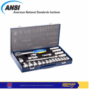 Jual American Tool 1/2" DR Socket set isi 23pcs 12PT 8957494 | Shopee ...