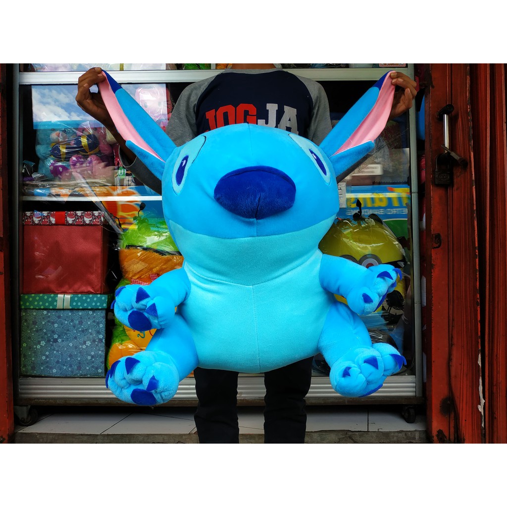 Jual Boneka stitch JUMBO stich biru besar XL boneka kartun lucu SNI ...