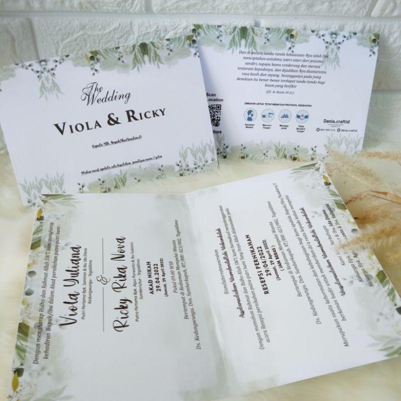 Jual Undangan Custom Pernikahan Murah | Undangan Pernikahan | Shopee ...