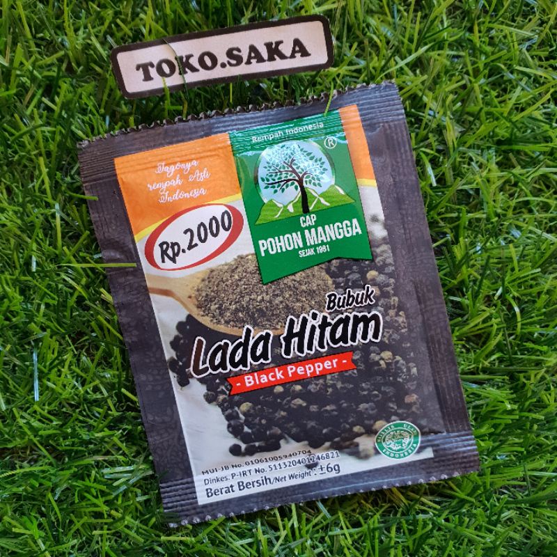 Jual Lada Hitam Bubuk 1 sachet - Black Pepper Powder | Shopee Indonesia