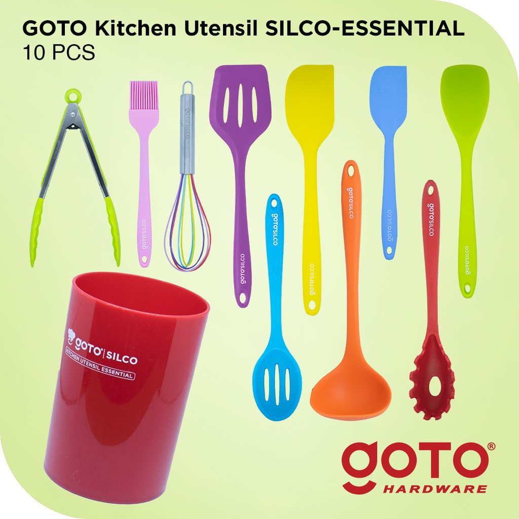 Jual Goto Silco-Essential Kitchen Utensil 10in1 Spatula Set Capitan ...