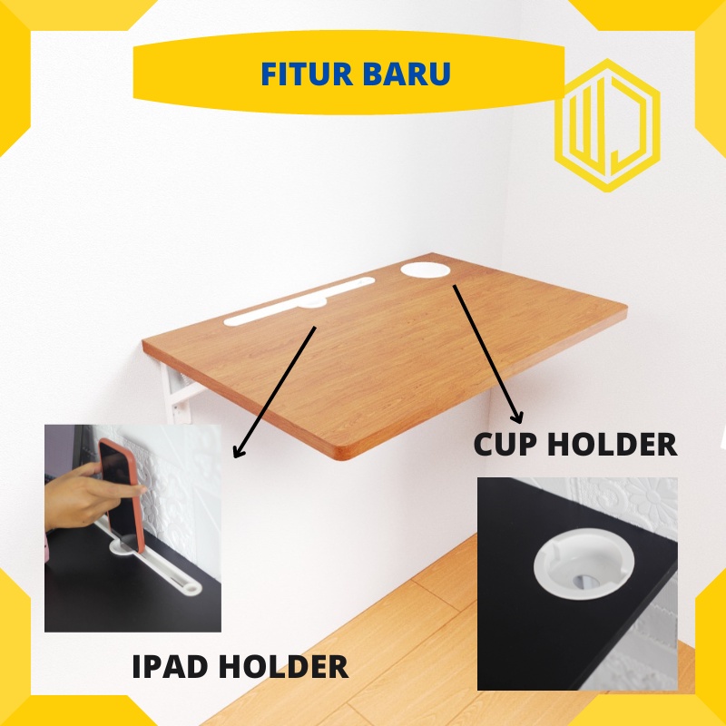 Jual Meja Lipat Tempel Dinding Minimalis Kekinian Serbaguna - Meja ...
