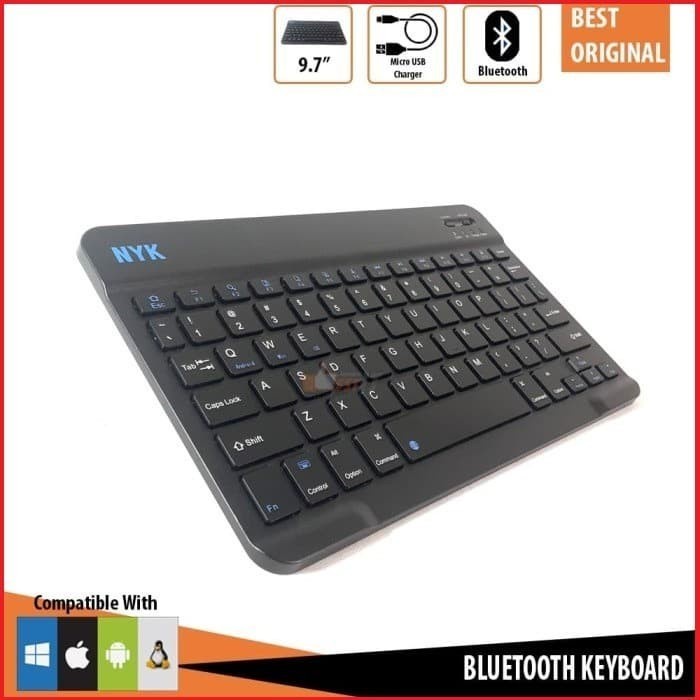 Jual Mini Wireless Bluetooth Keyboard Slim For Windows/Android / Ios ...