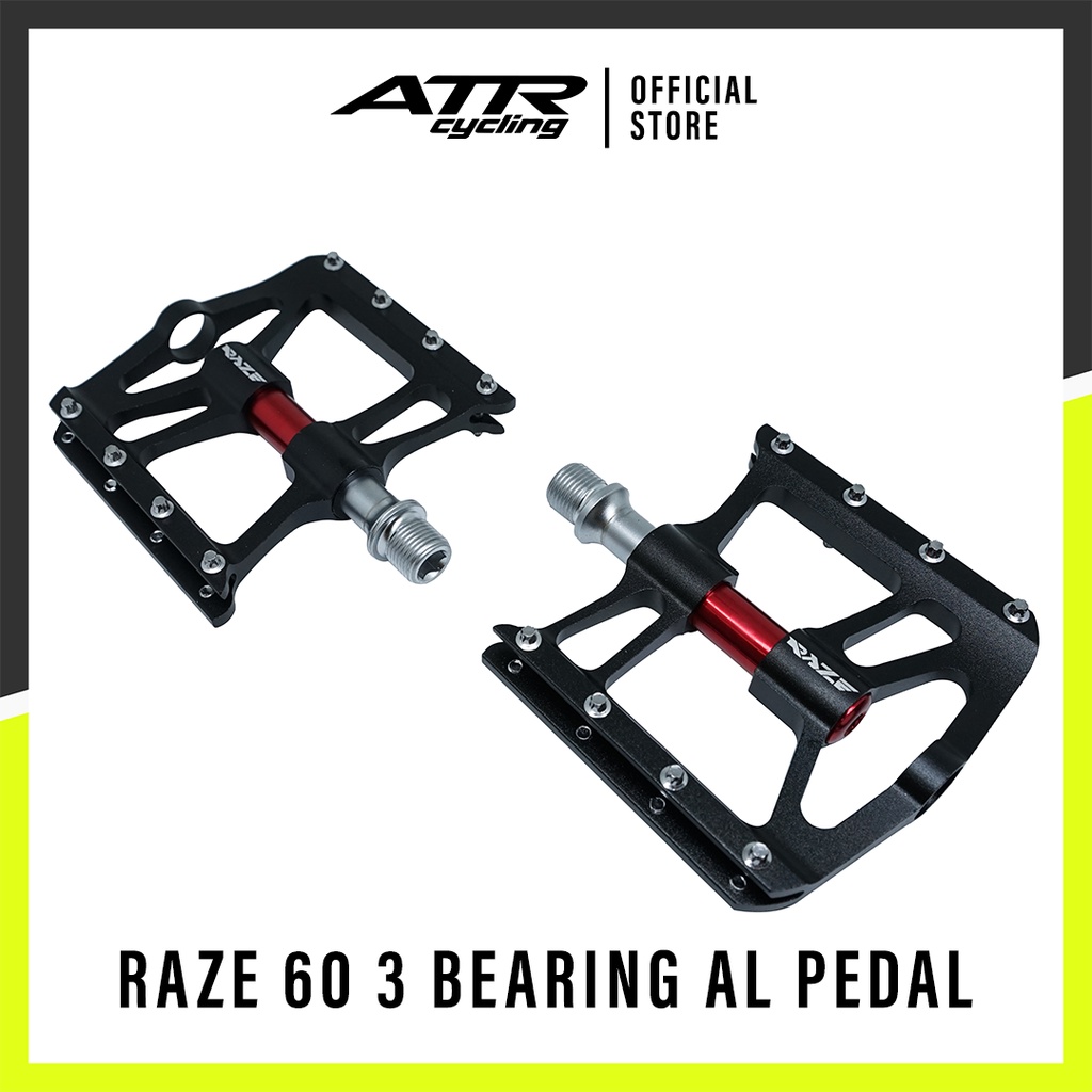Jual PEDAL AL RAZE 60 3 BEARING BLACK | Shopee Indonesia
