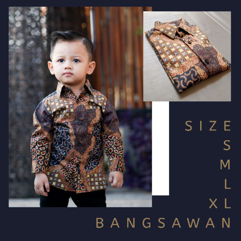 Jual Batik Bangsawan (Batik Anak Lengan Panjang) | Shopee Indonesia