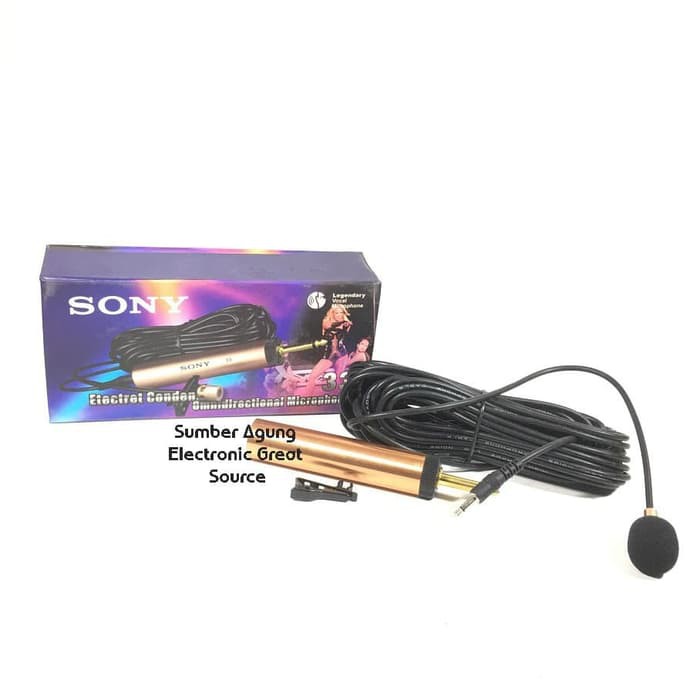 Jual Mic Microphone SN33 Vocal Etectret Condom Mik Jepit Menyanyi ...