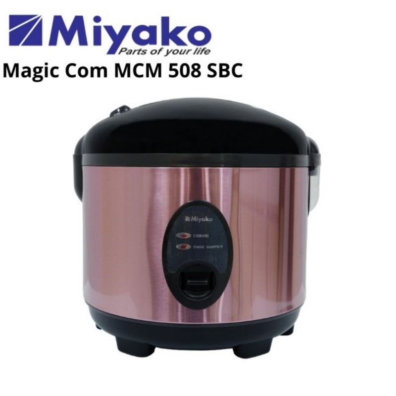 Jual MIYAKO Magic Com 1.8 L MCM-508SBC Rice Cooker Stainless MCM-508 ...