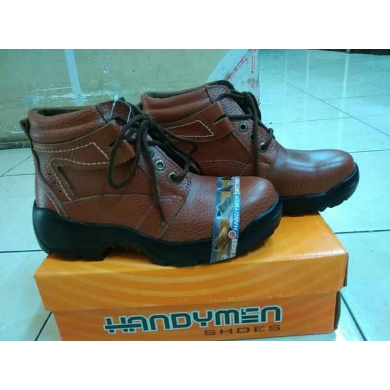 Jual SAFETY SHOES HANDYMAN ORIGINAL / SAFETY SHOES TALI UJUNG BESI ...