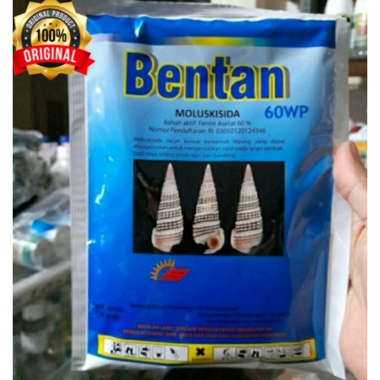 Jual Molokulsida BENTAN 60 WP 100 gram Pembasmi Keong dan Siput ...