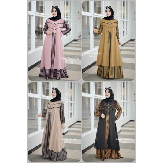 Jual ALL MOTIF GAMIS 2 LAYER BY VENYTA ORI (layer bisa dilepas ...